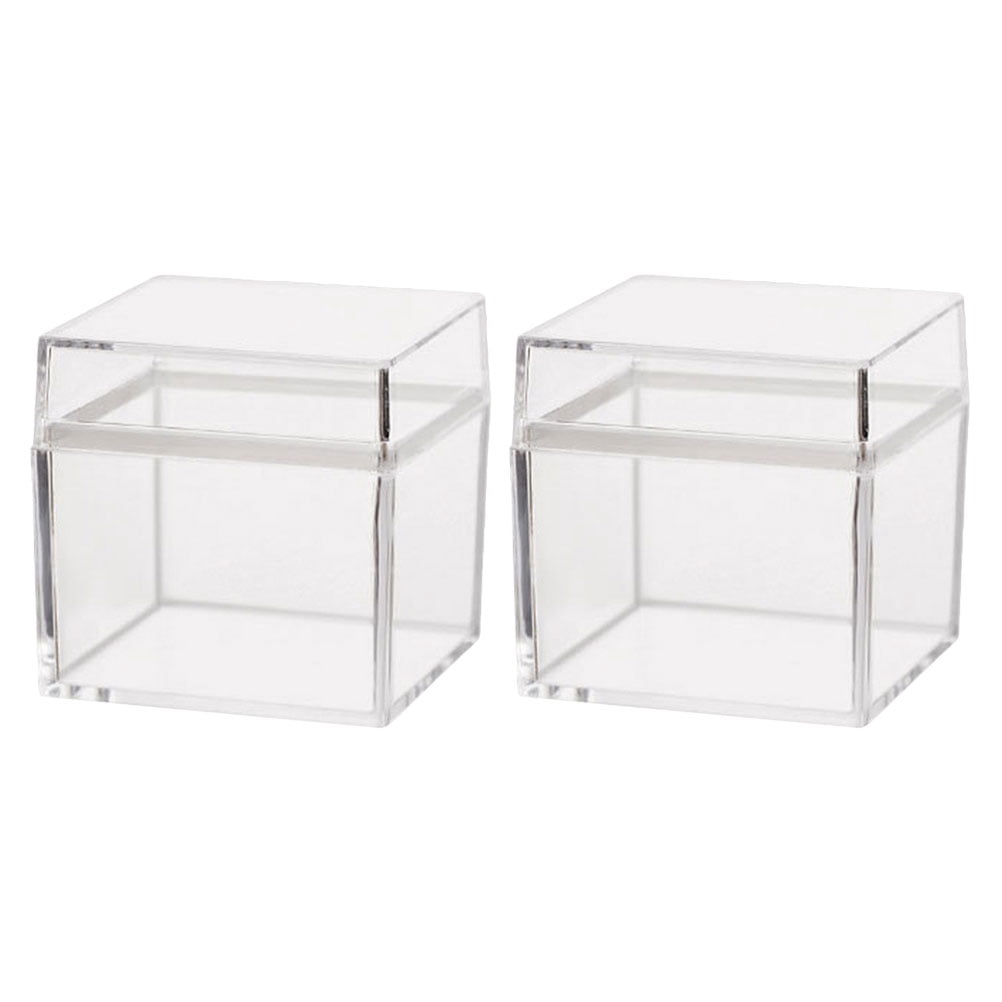 Himition 2Pcs Display Box Candy Packaging Box Clear Display Container ...