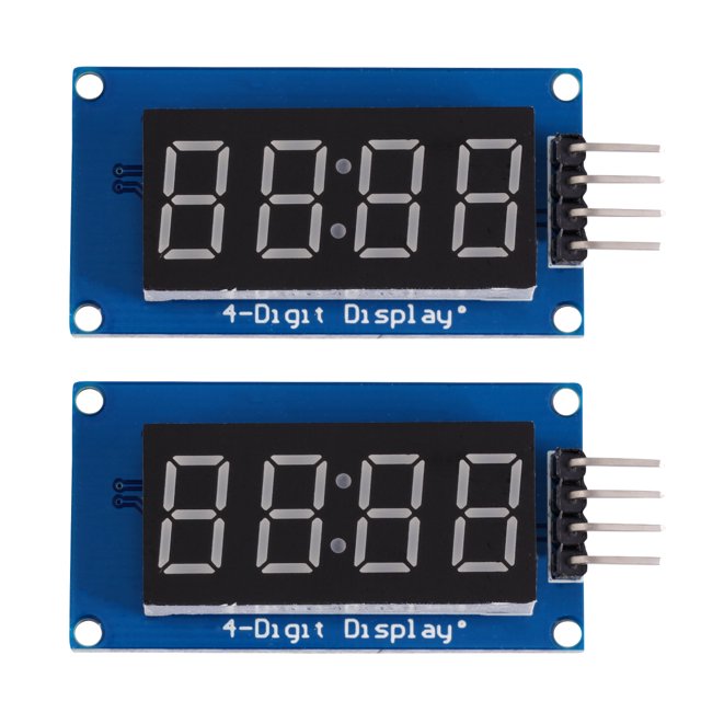 Himition 2pcs 4-Digit Tube LED Segment Display Module Red Common Anode ...