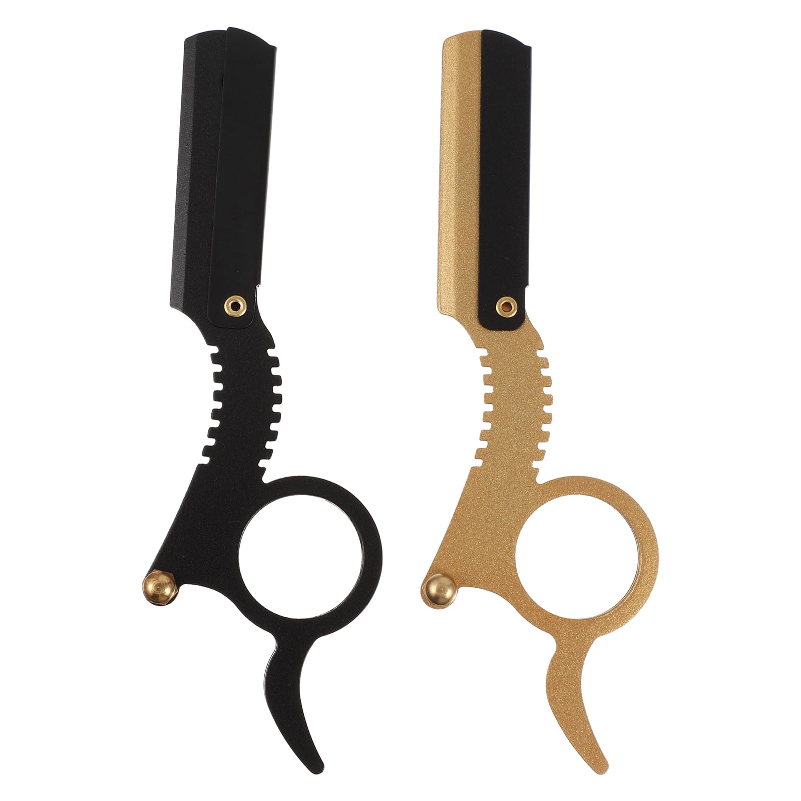 Himition 2pcs Beard Shaver Barber Razor Manual Shaver Finger Razor ...