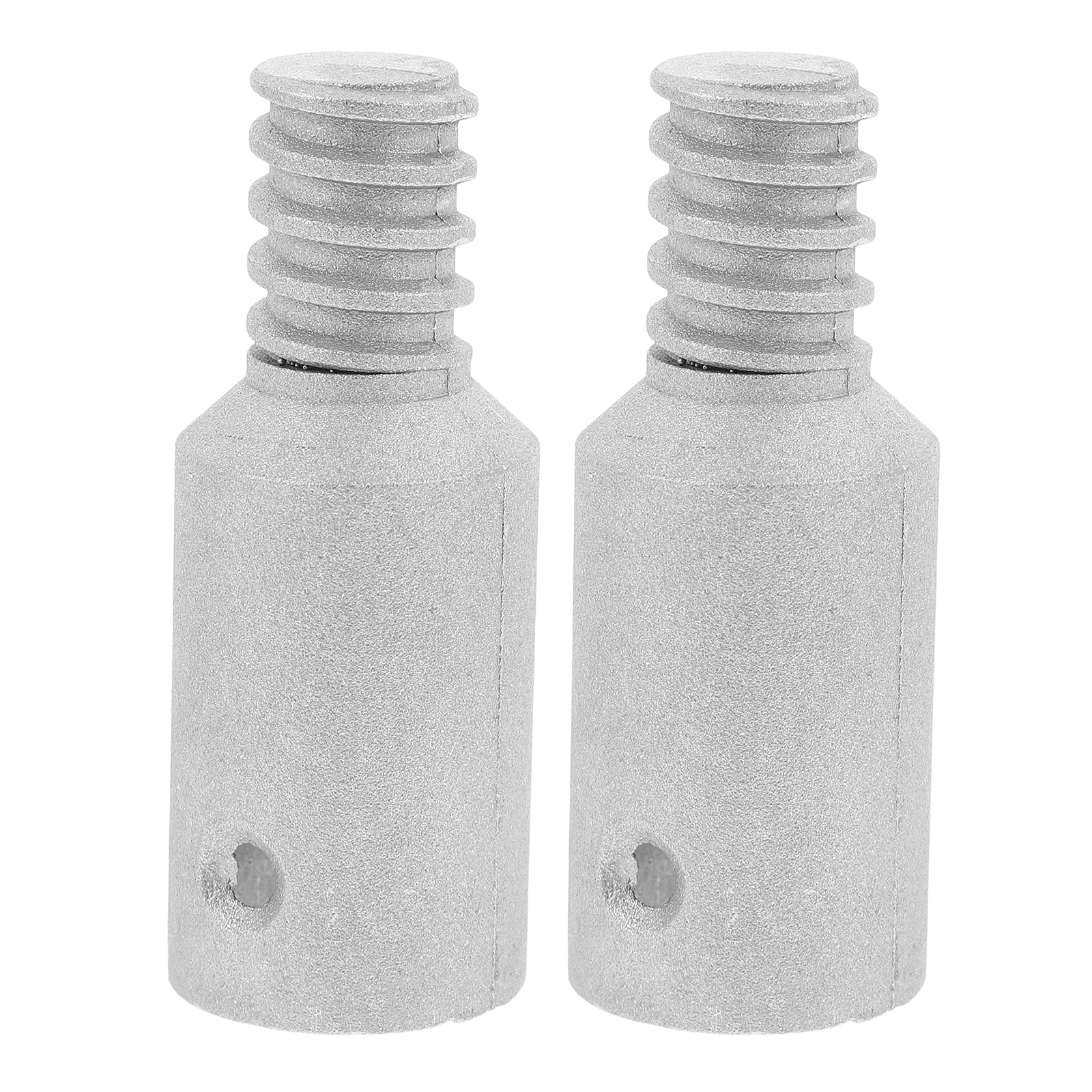 Himition 2pcs Broom Extension Pole Adapter Tips Metal Threaded Handle ...