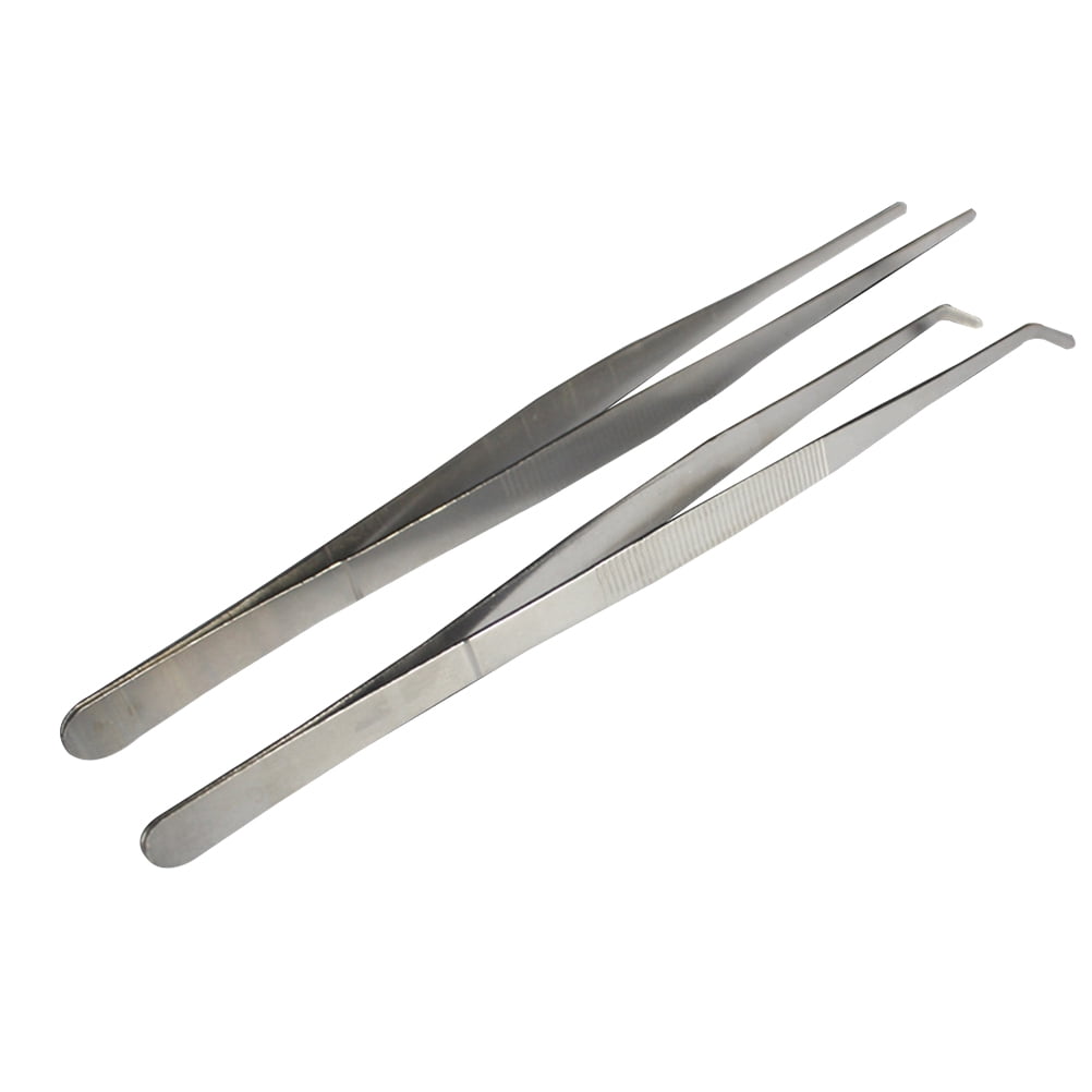 Himition 2pcs Reptile Pets Feeding Tweezers Stainless Steel Nippers ...