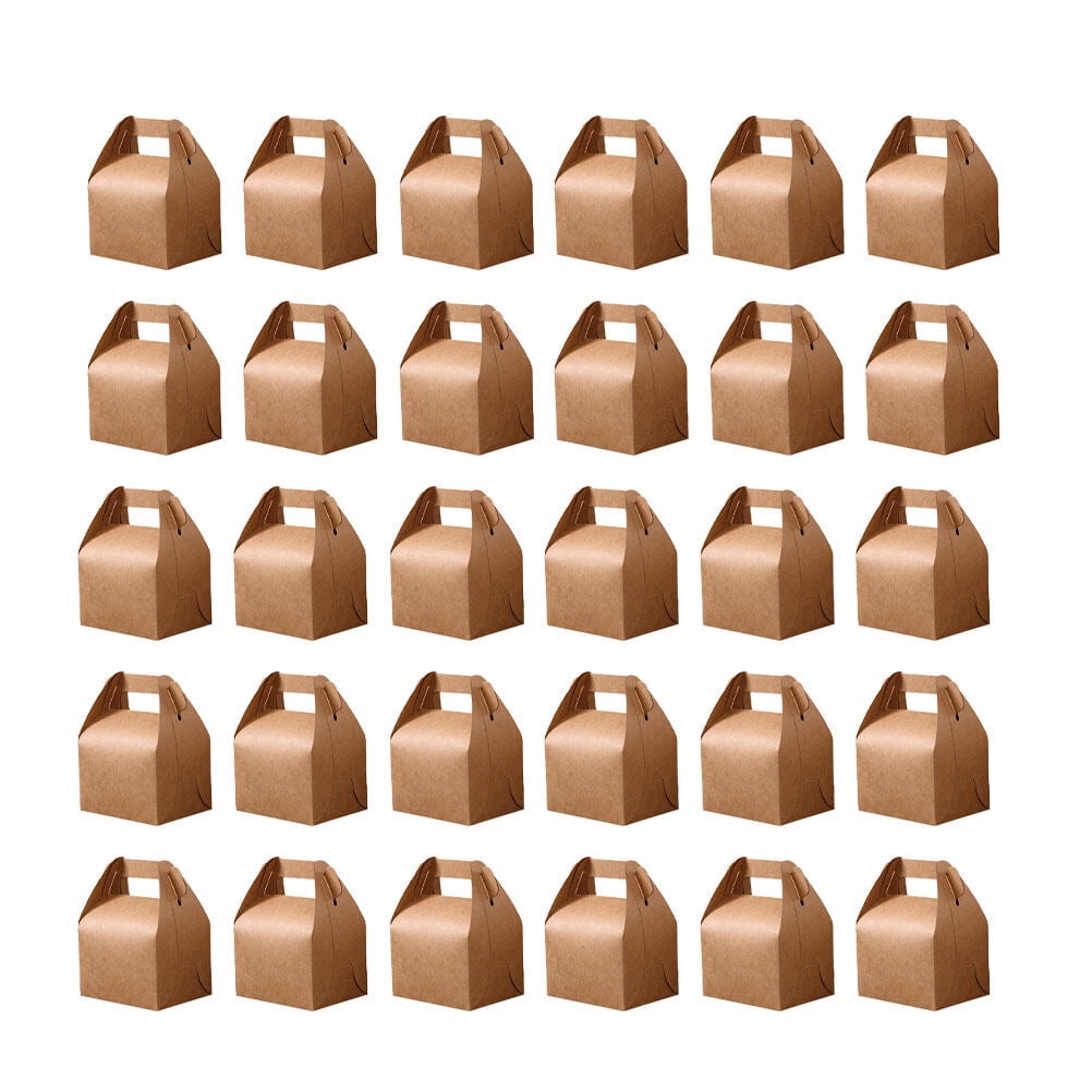 Himition 30 Pcs Candy Box Kraft Paper Foldable Candy Packaging Tote ...
