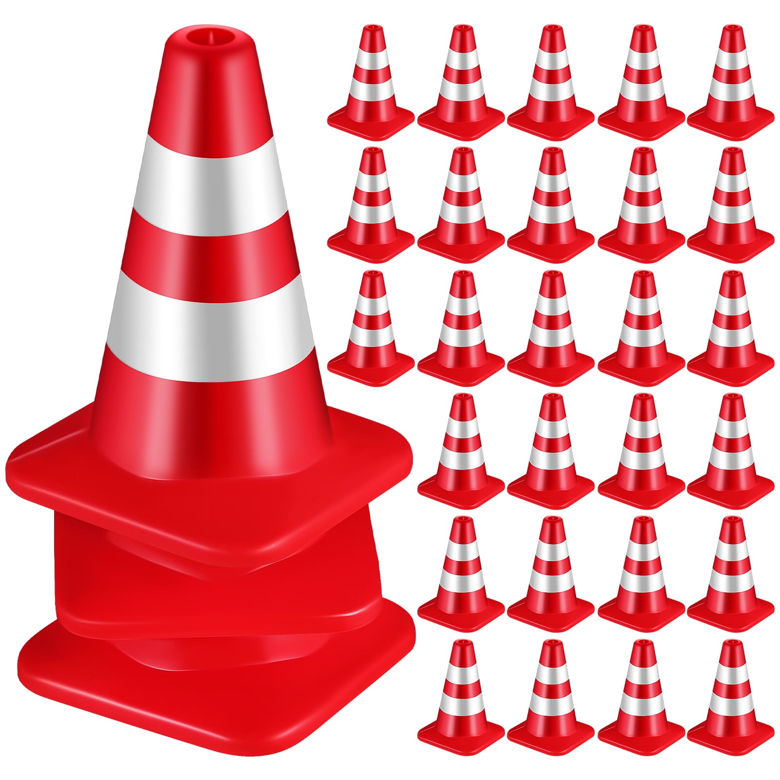 Himition 30 Pcs Mini Traffic Cones for Kids Miniature Traffic Signs ...