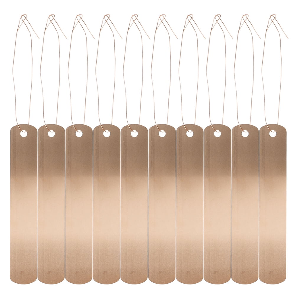 MLINS Rose Gold Copper Plant Labels for Garden Use with Durable Metal ...