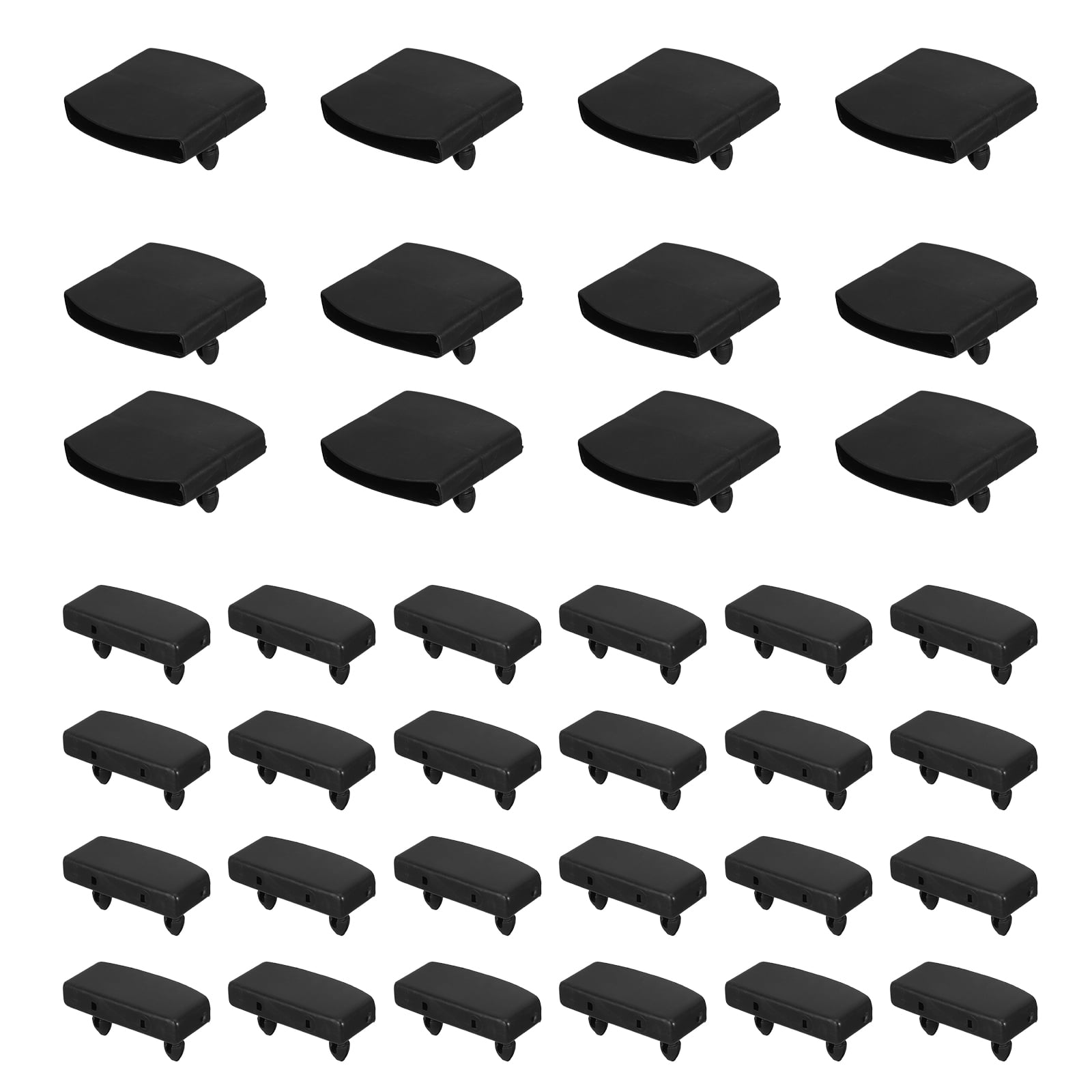 Himition 36pcs Plastic Bed Slat Cover Replacement Holders End Caps ...