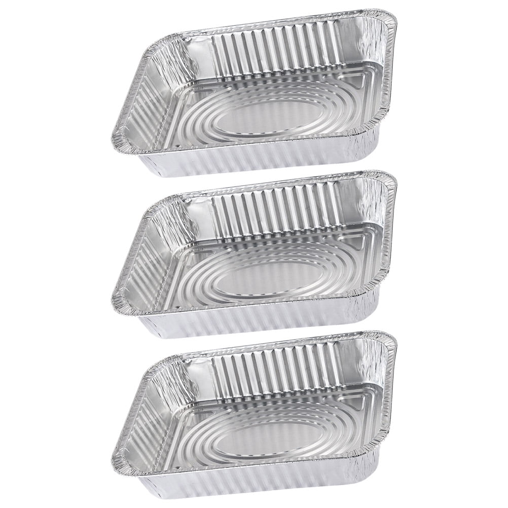 Himition 3pcs Disposable BBQ Drip Aluminum Foil Tin Barbecue Food ...