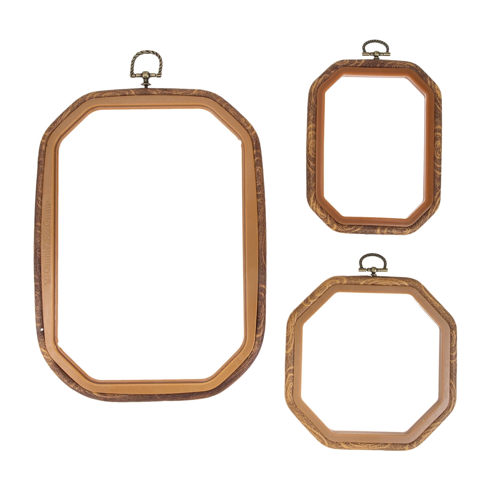 Himition 3pcs Embroidery Hoop Vintage Embroidery Frame DIY Cross Stitch ...