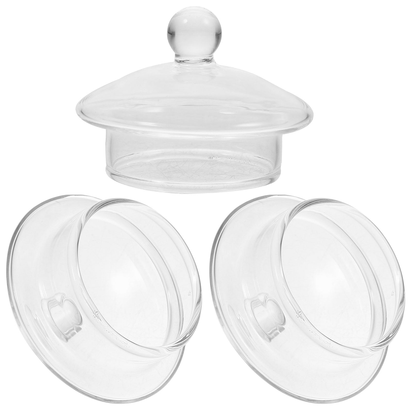 Himition 3pcs Tea Pot Glass Lids Tea Kettle Replacement Glass Lid Tea ...