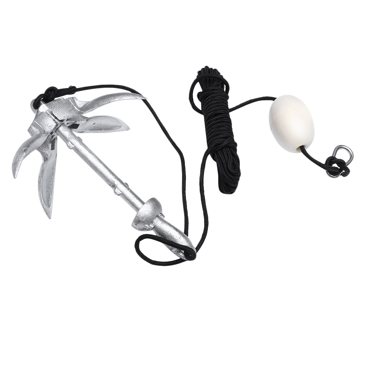 Himition 4 Claws Folding Anchor Metal Marine Foldable Anchor for Canoes ...