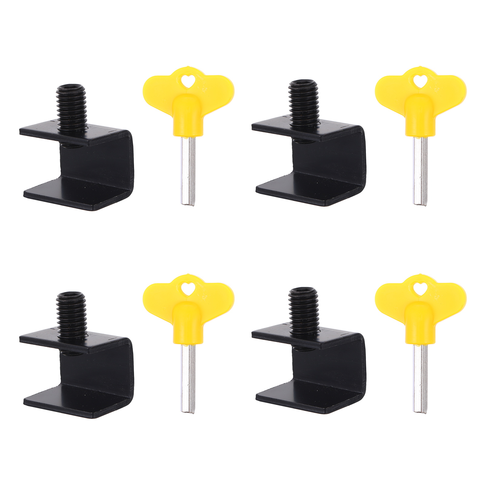 Himition 4 Sets Household Sliding Window Locks Security Window Lock ...