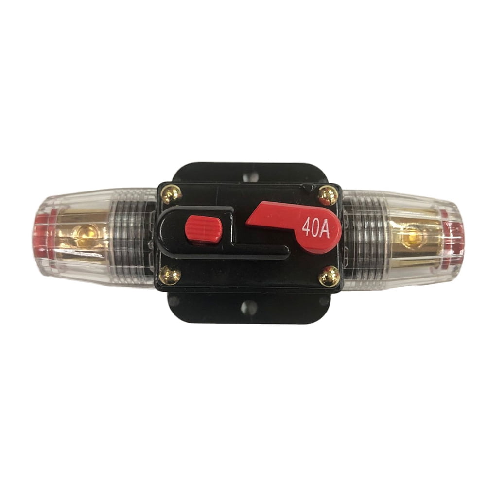Himition 40A Auto Car Stereo Switch Fuse Holders Inline Reset Fuse ...