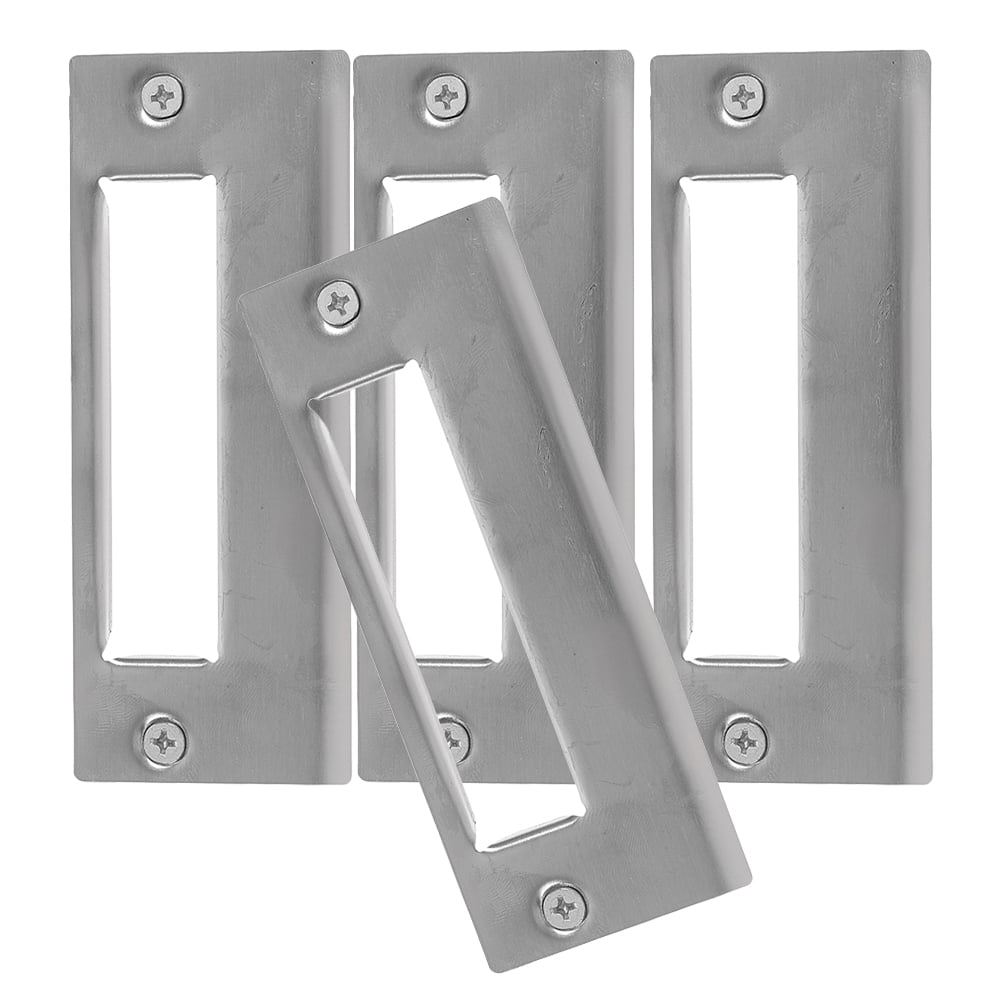 Himition 4pcs Door Strike Plates Stainless Steel Door Reinforcement ...