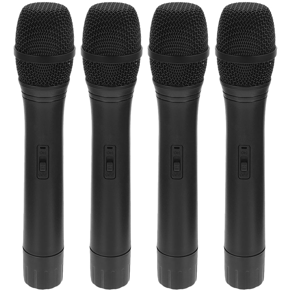 Himition 4pcs Fake Microphone Prop Pretend Microphone Model Realistic ...