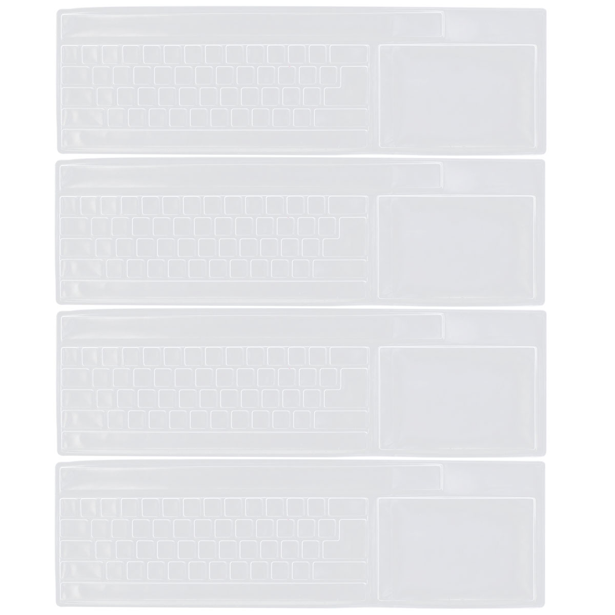 Himition 4pcs General Keyboard Cover Transparent Keyboard Protector ...