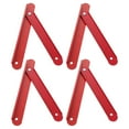 FELTECHELECTR Ladder Hinge Red Galvanized Steel 4Pcs 8.7X1.1X0.4In ...