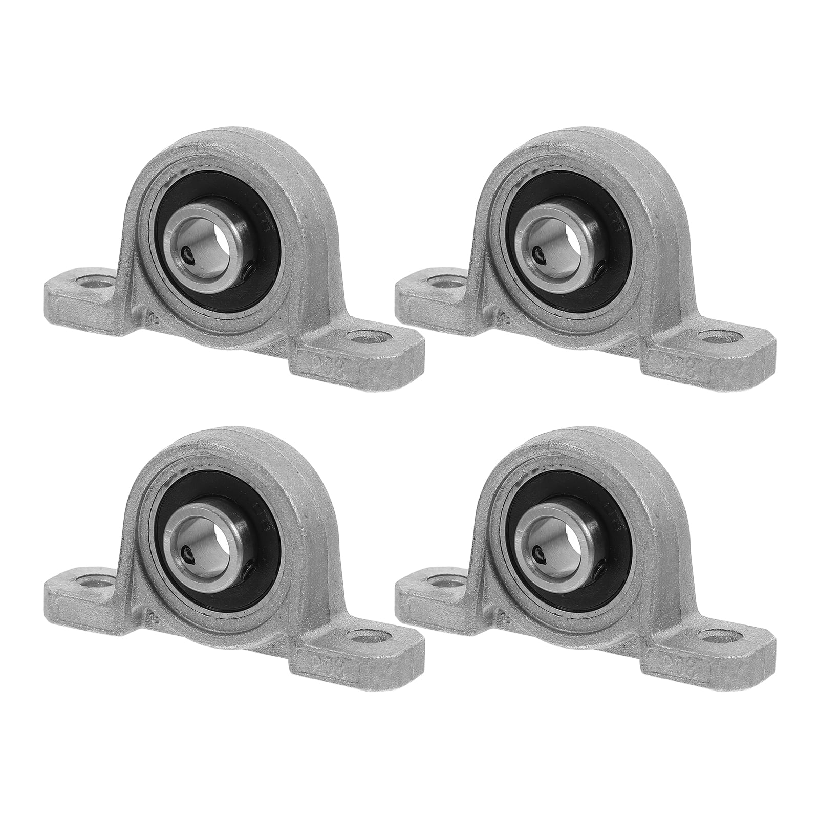 Himition 4pcs Mounted Support Bearings Pillow Block Flange Bearings ...