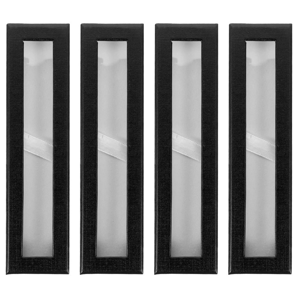 Himition 4pcs Paper Made Pen Storage Box Visible Pencil Organizer Gift ...