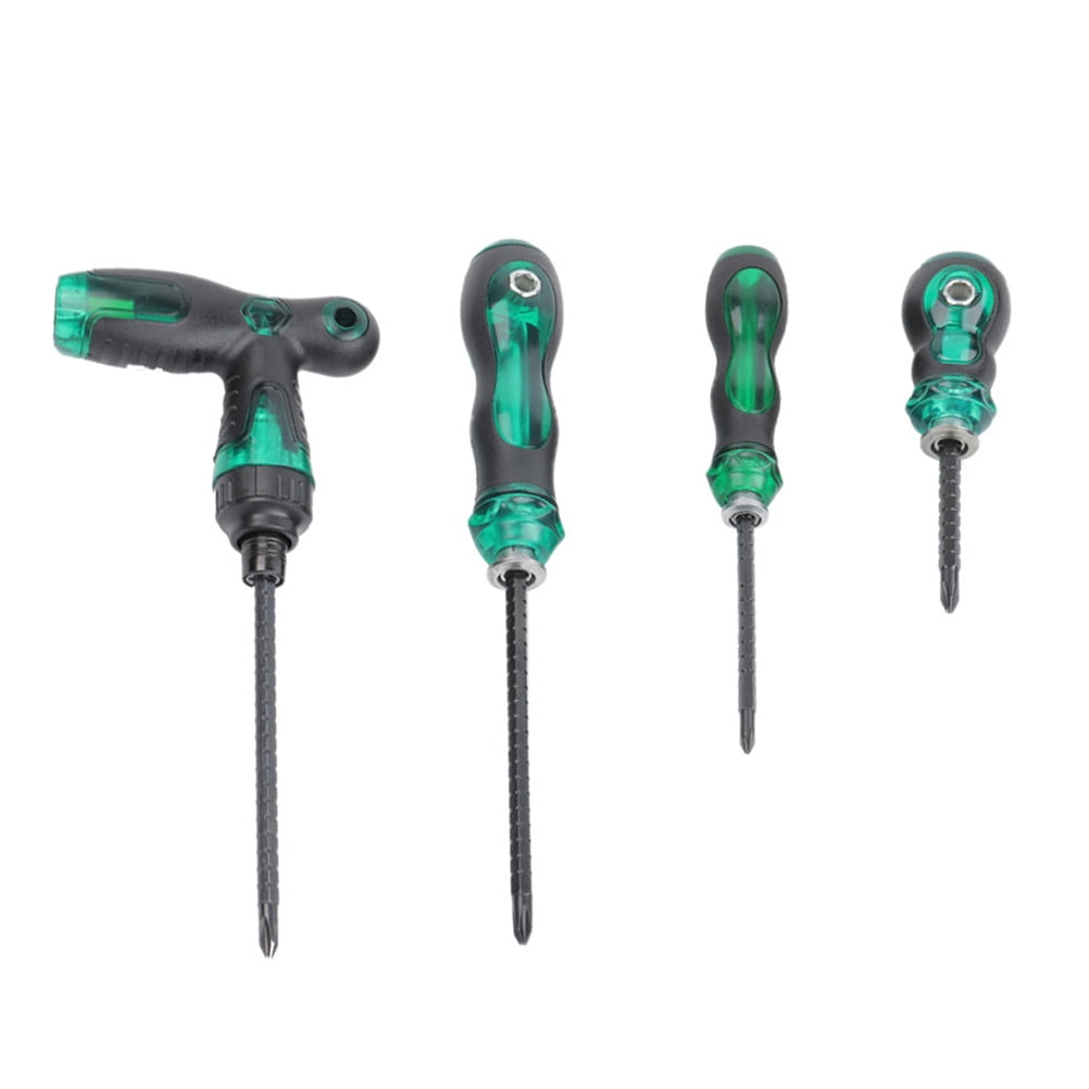 Himition 4pcs Telescopic Screwdriver Phillips Flat- Precision Ratchet ...