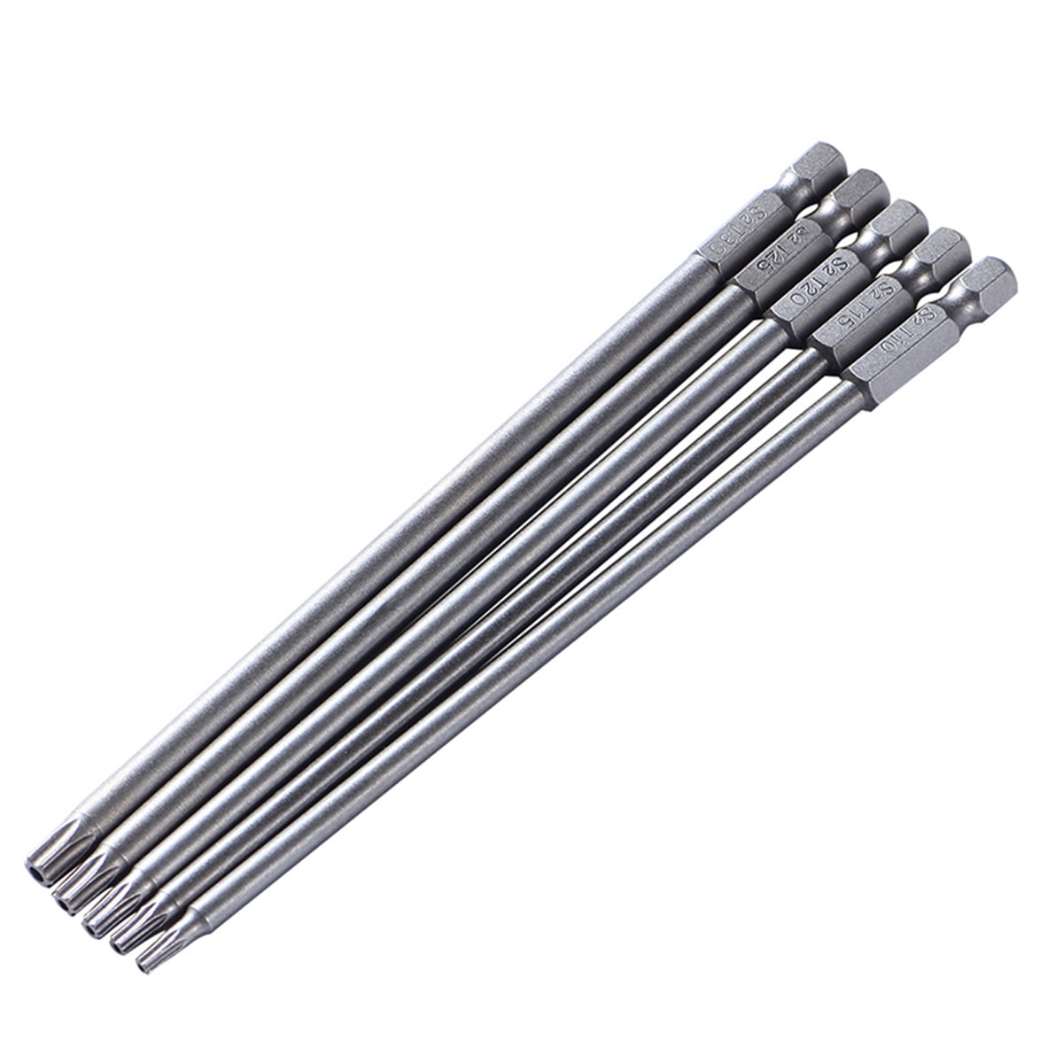 Himition 5 Pcs Torx Head Screw Driver Bit Magnetic Steel Torx Head ...
