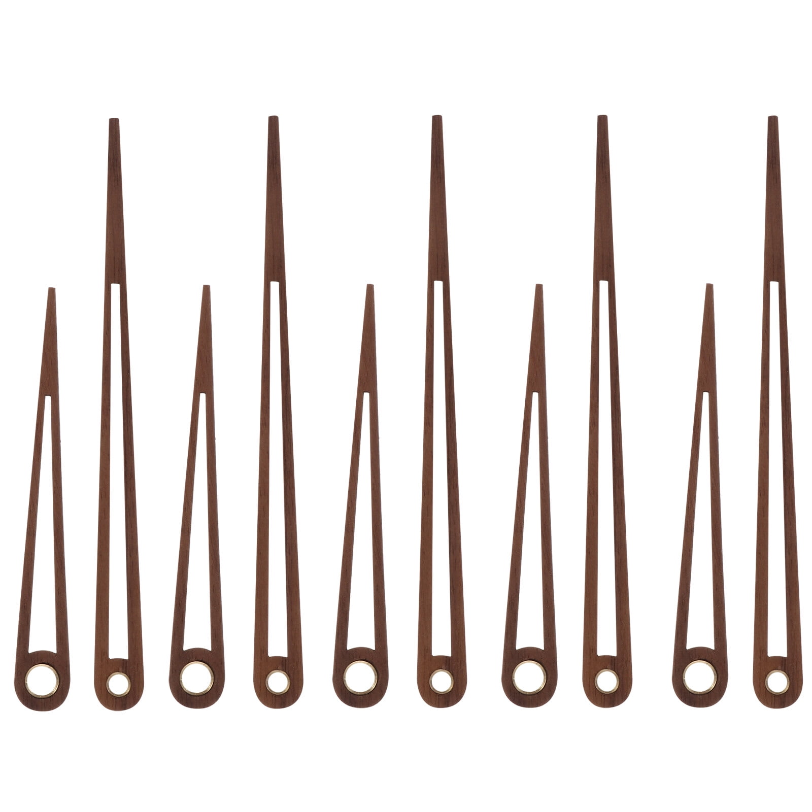 Himition 5 Sets of Wood Clock Hands Wooden Clock Pointers Replacement ...