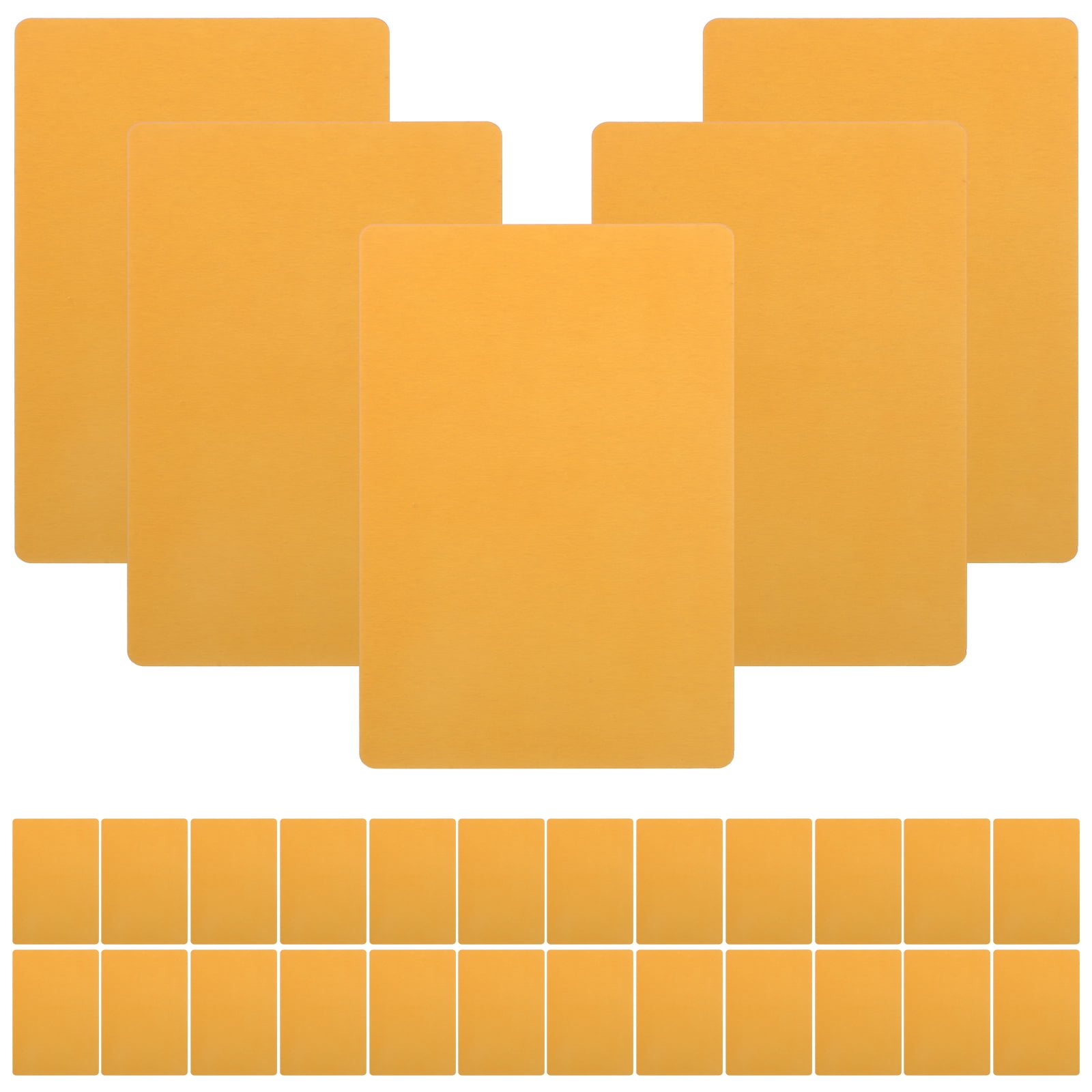 Himition 50Pcs Engraved Business Cards Metal Name Cards Engraving Blank ...