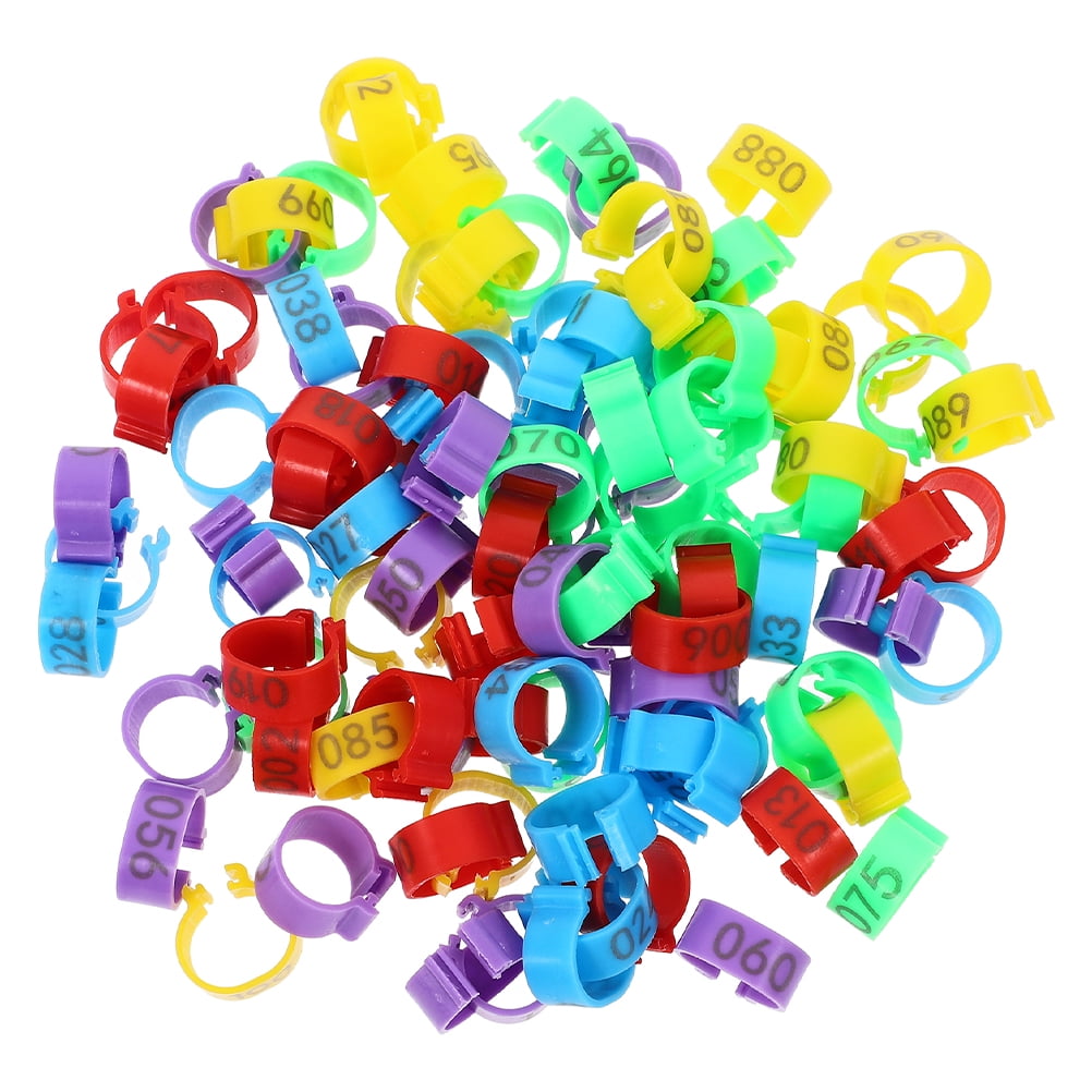 Himition 50Pcs Pigeon Leg Rings Numbered Bird Leg Bands Private Pigeons ...