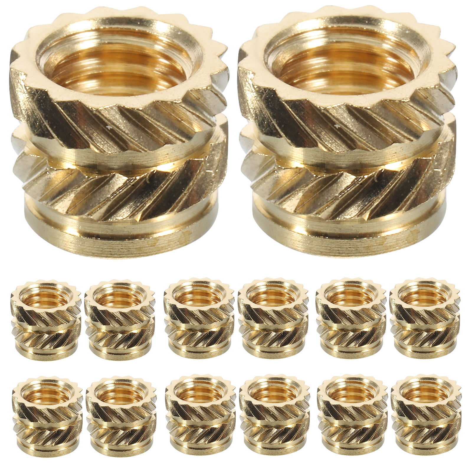 Himition 50pcs Heat Set Insert Thread Knurled Nut Female Thread Heat ...