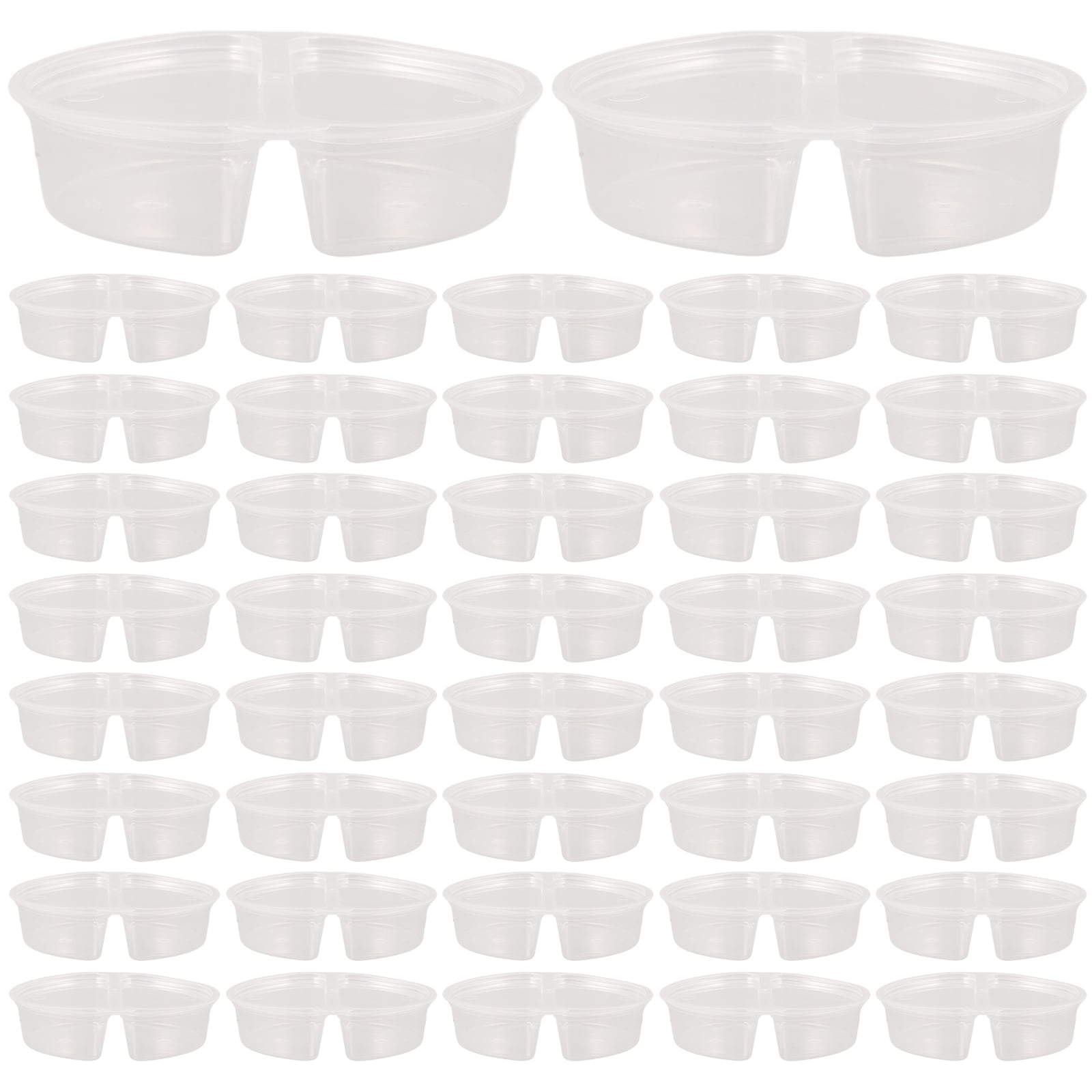 Himition 50pcs Multi-Function Sauce Container with Lids Condiments ...