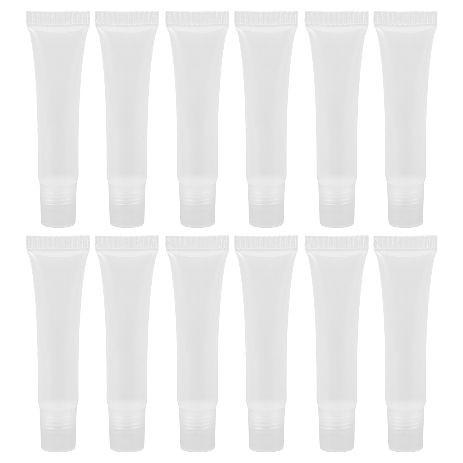Himition 50pcs Transparent Empty Tubes Cosmetic Container Oblique Mouth ...