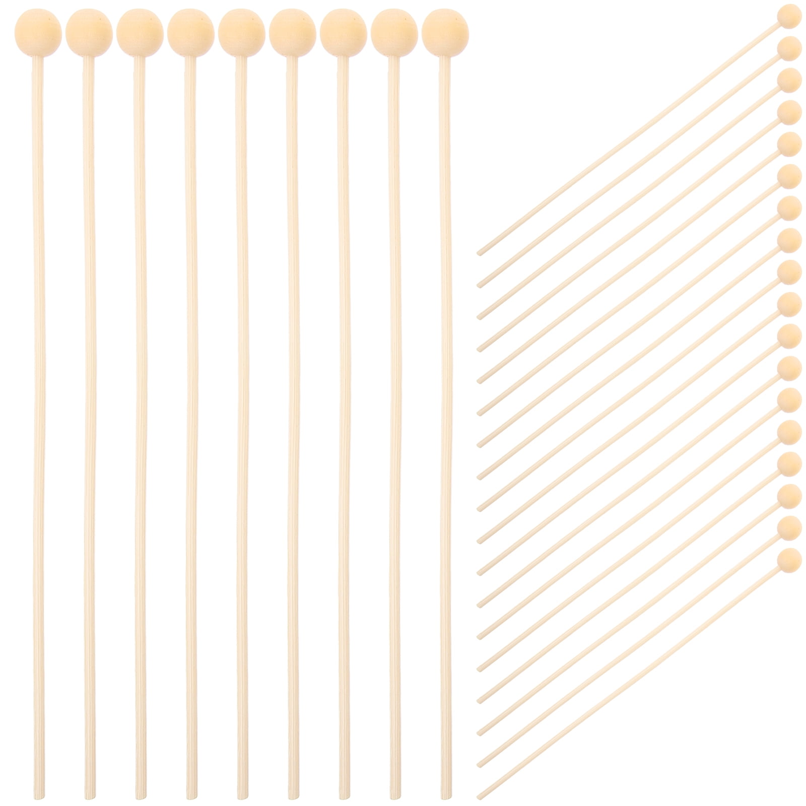 Himition 50pcs Wooden Diffuser Stick Diffuser Rod Wood Bead Diffuser ...