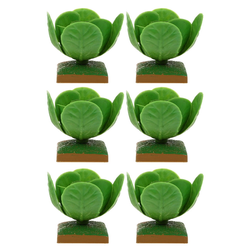 Himition 6Pcs Cabbage Modeling Decors Children Simulation Veg Toys Fake ...
