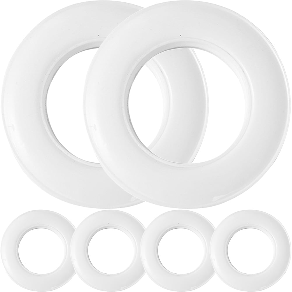 Himition 6pcs Plastic Curtain Ring Curtain Circles Curtain Rings ...