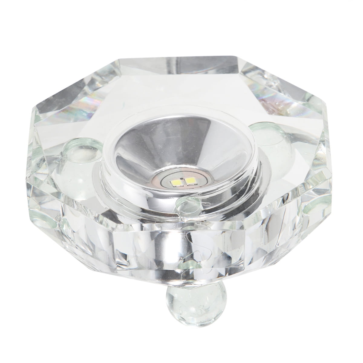 Himition 7 LED Colored lights Illuminated Crystal Display Stand Base ...
