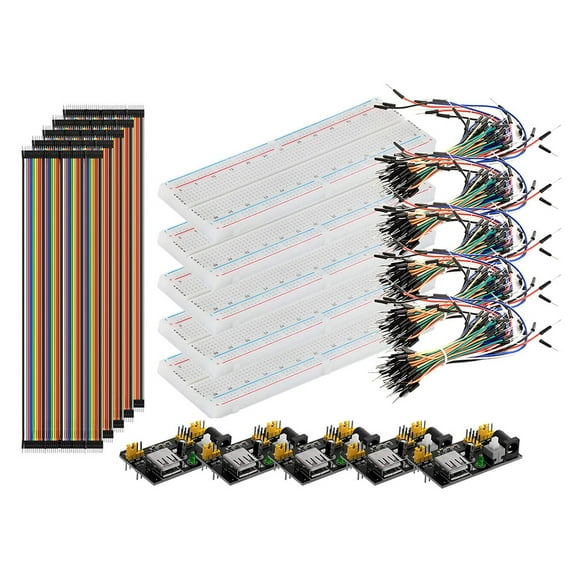 Himition 830 Breadboard Kit Breadboard Power Supply Module 40 Jumper ...