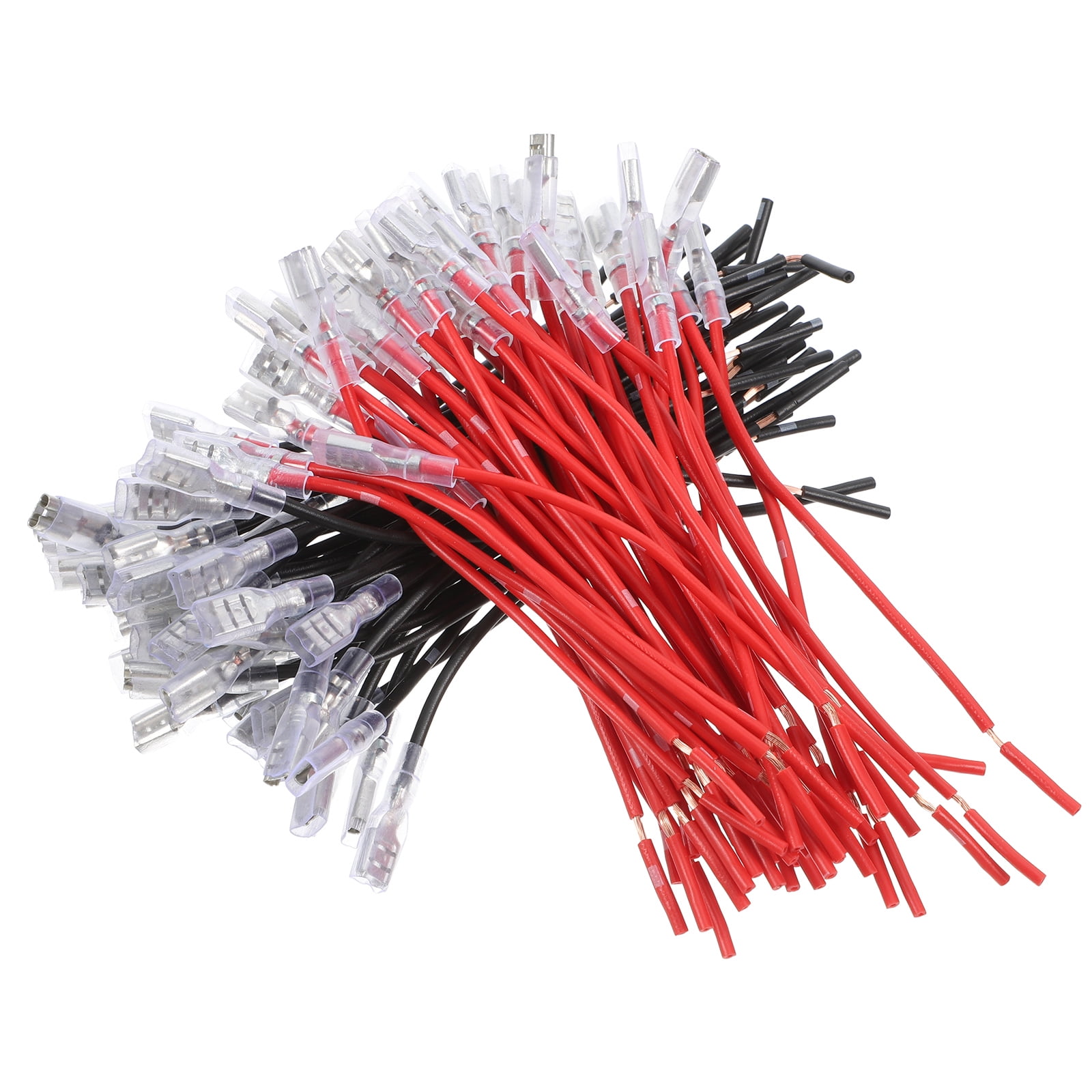 Himition 94pcs Female Spade Crimp Terminal With Insulating Sleeve Quick ...