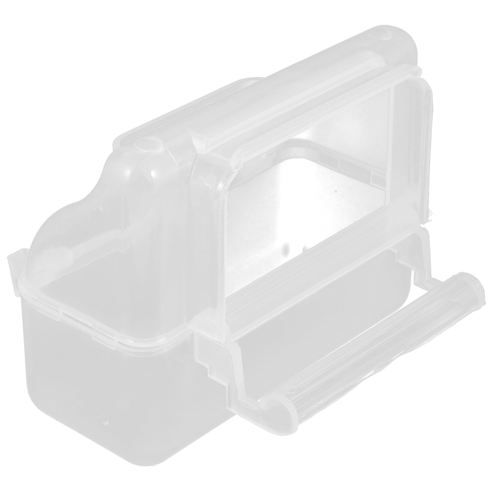 Himition Bird Cage Food Bowl Parrot Cage Feeder Clear Bird Parrot Food ...