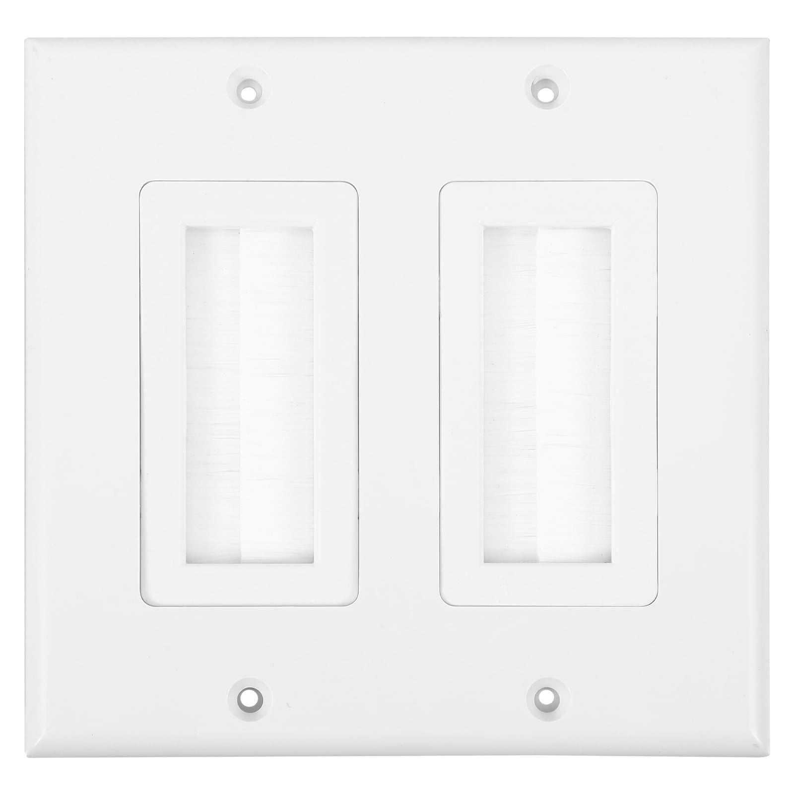 Himition Cable Outlet Cover Plate Pass Through Wall Plate Cord Hider ...