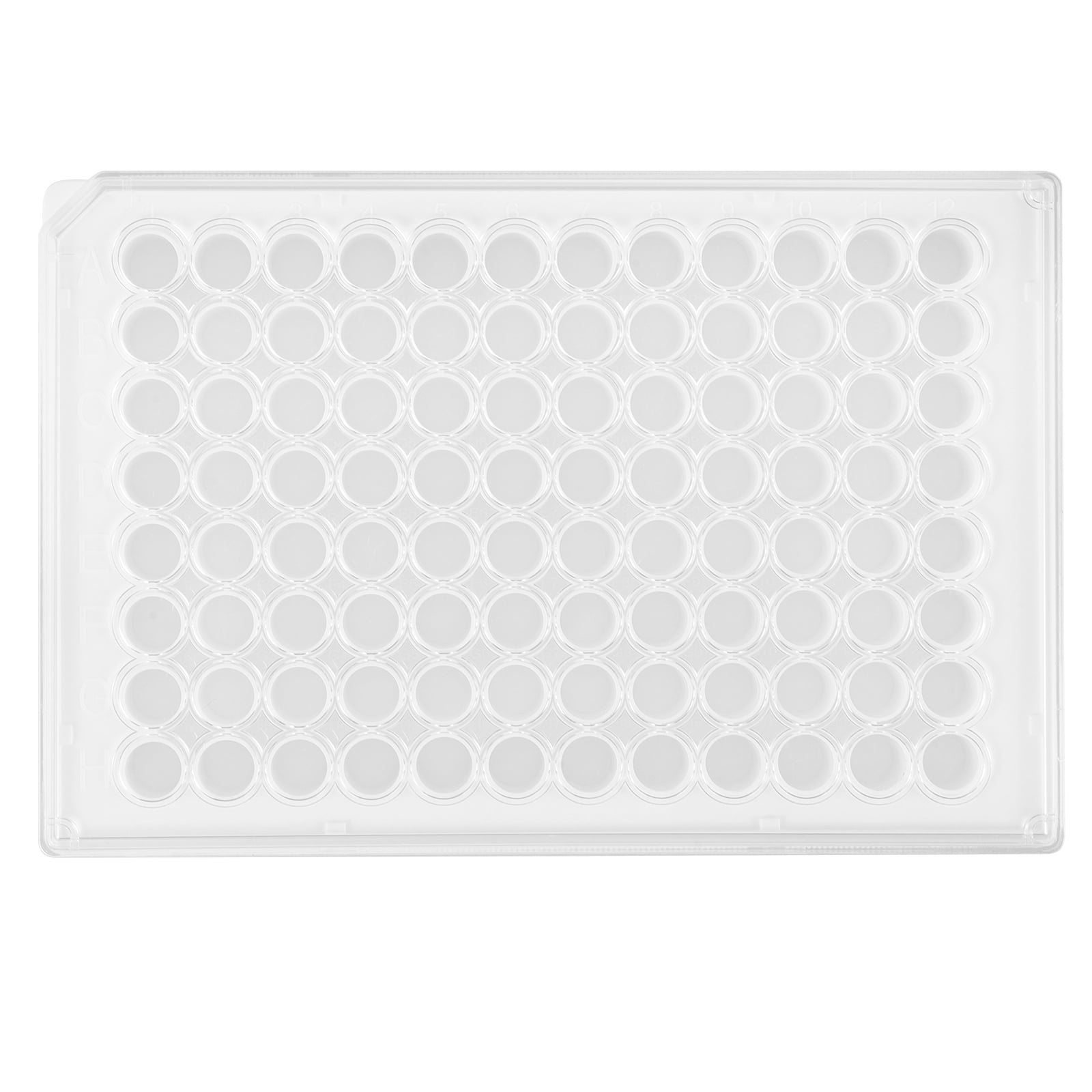 MLINS Transparent Plastic Culture Plate for Lab Use with Lid 96 Holes ...
