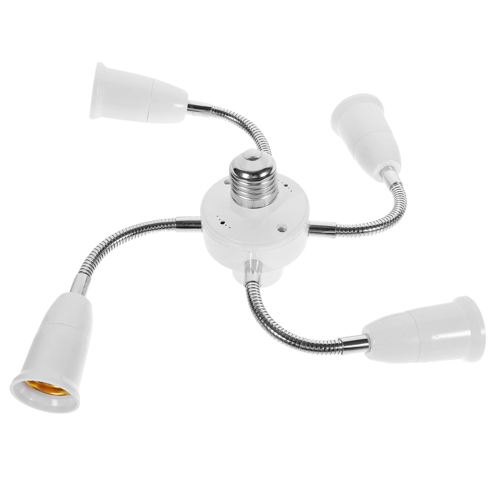 Himition E27 To E27 Five-heads Light Socket Adapter Plastic Light Bulb ...