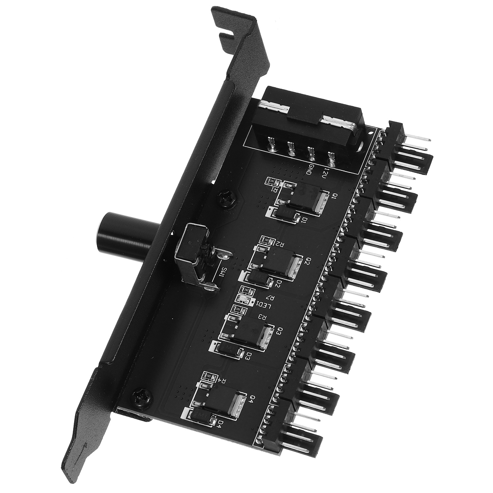 Himition Fan Hub 4pin Computer Fan Extension Adapter Replacement ...