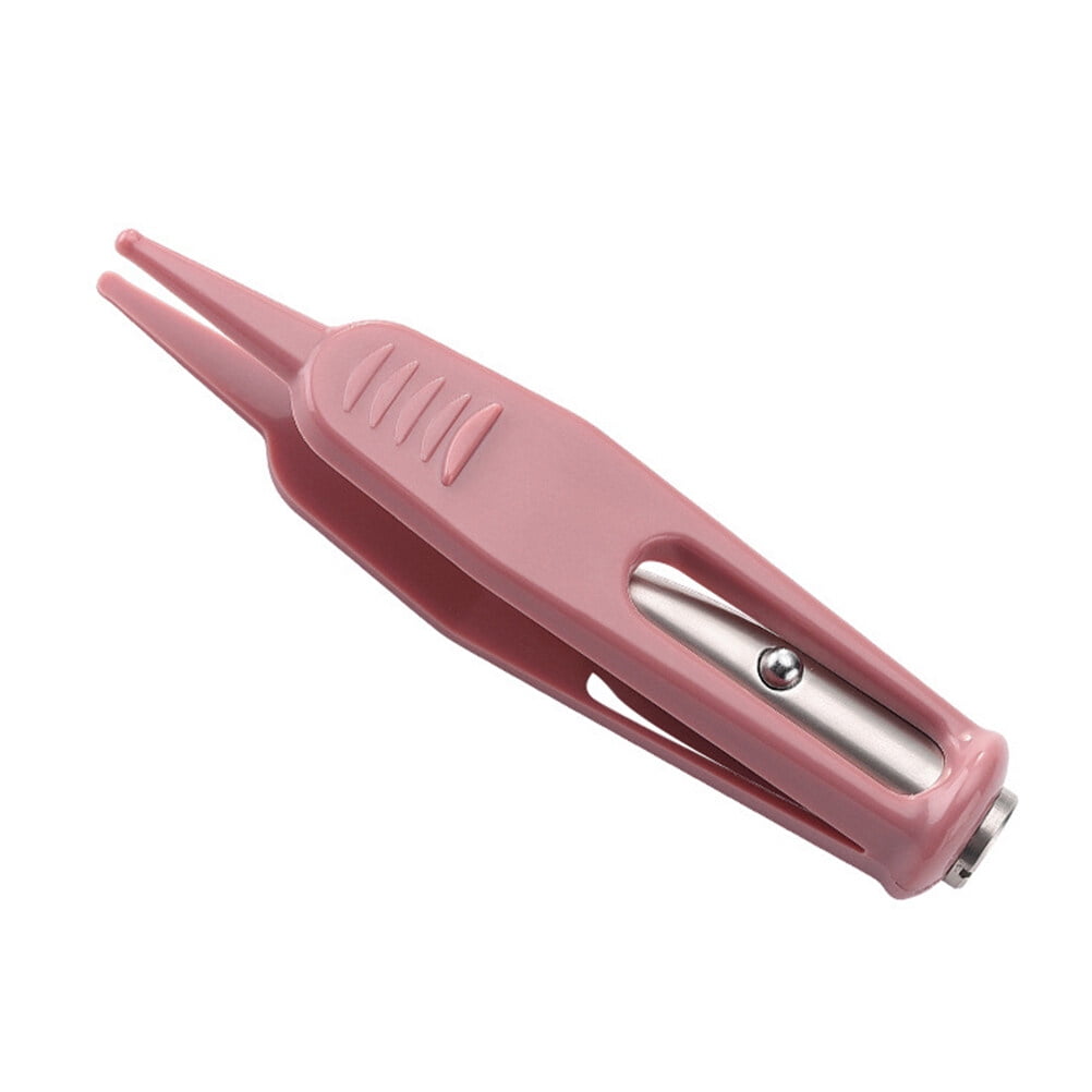 Himition LED Light Ear Navel Nose Cleaning Clip Tweezers Nose Cleaner ...