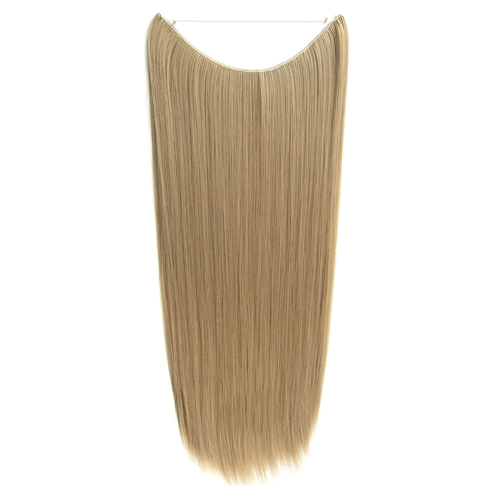 Himition Long Straight One Piece Fish Line Hair Extensions Human Hair ...