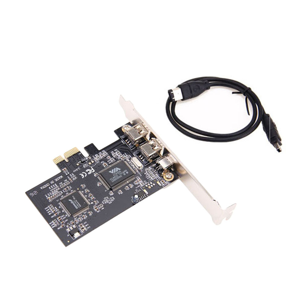 Himition PCIe to 1394 3 Ports Firewire Expansion with Low Profile ...