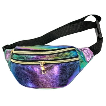 Madden NYC Women’s Clear Convertible Fanny Pack with Rhinestone Pouch ...