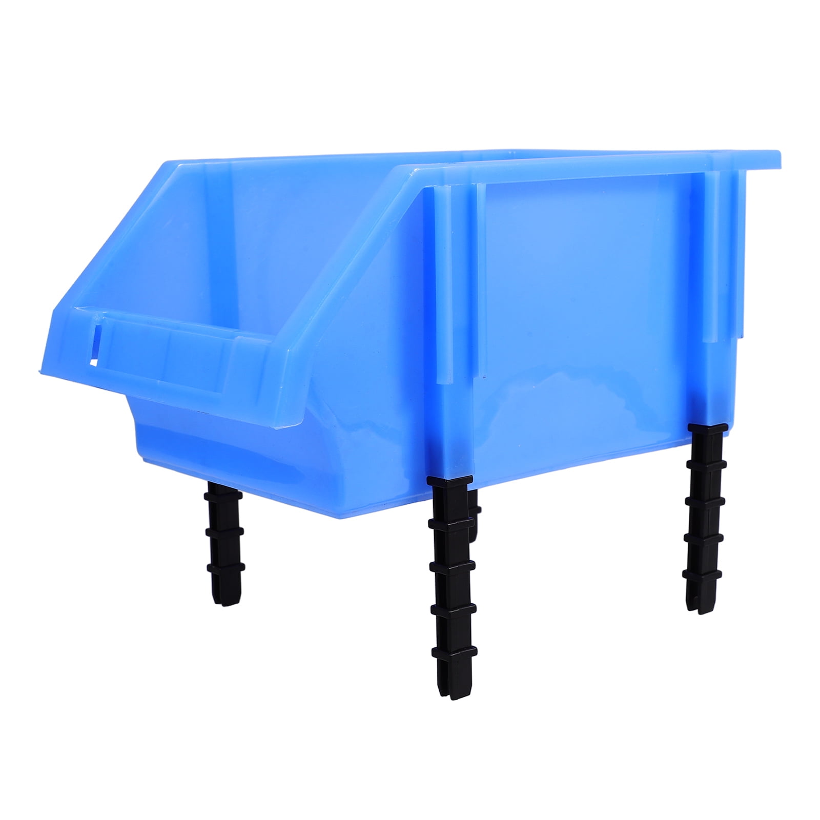 FELTECHELECTR Stackable Storage Box Blue Plastic Indoor Maintenance ...