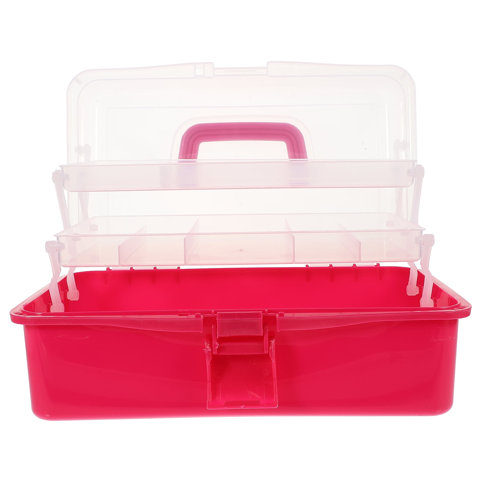 Himition Plastic Tool Storage Case Translucent Plastic Toolbox ...