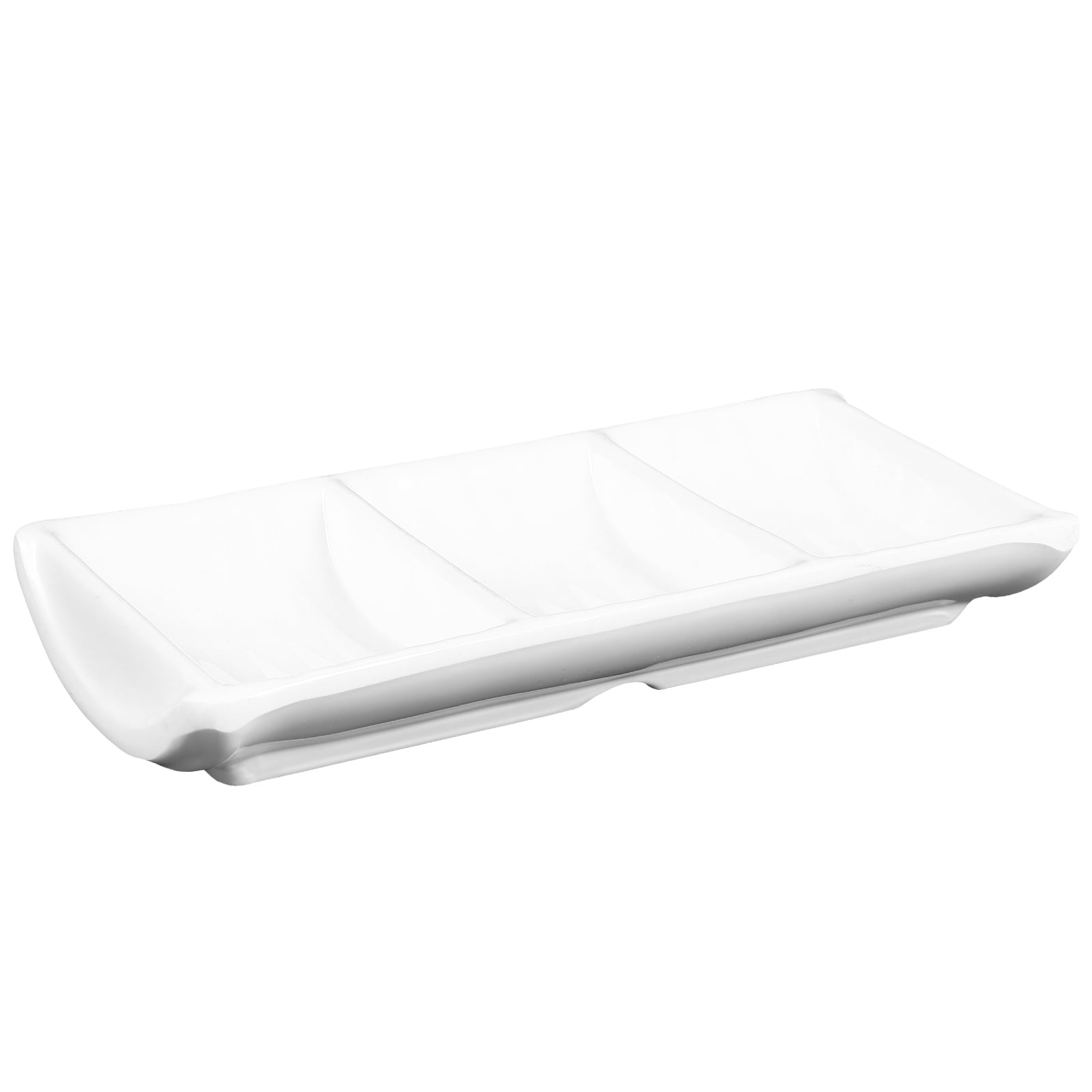 Himition Practical Sauce Dipping Tray Three-grids Appetizer Serving ...