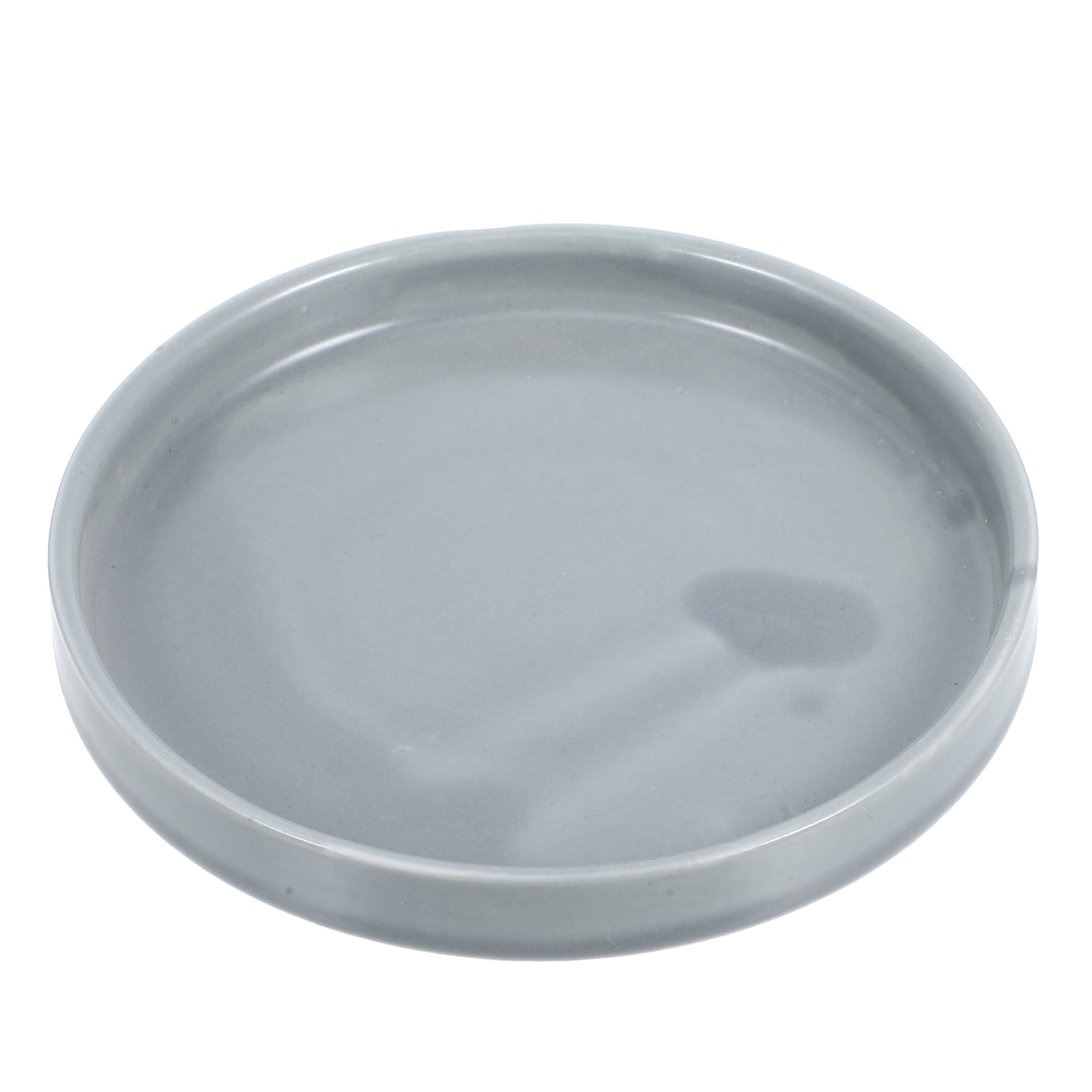 Himition Round Plants Saucer Ceramic Plants Water Dray Tray 4.5 Inch ...