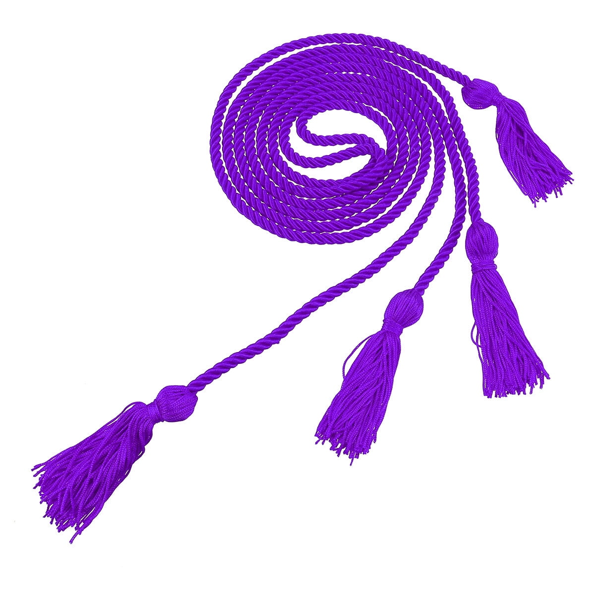 Himition Solid Color Braided Honor Graduation Cords (Purple) - Walmart.com
