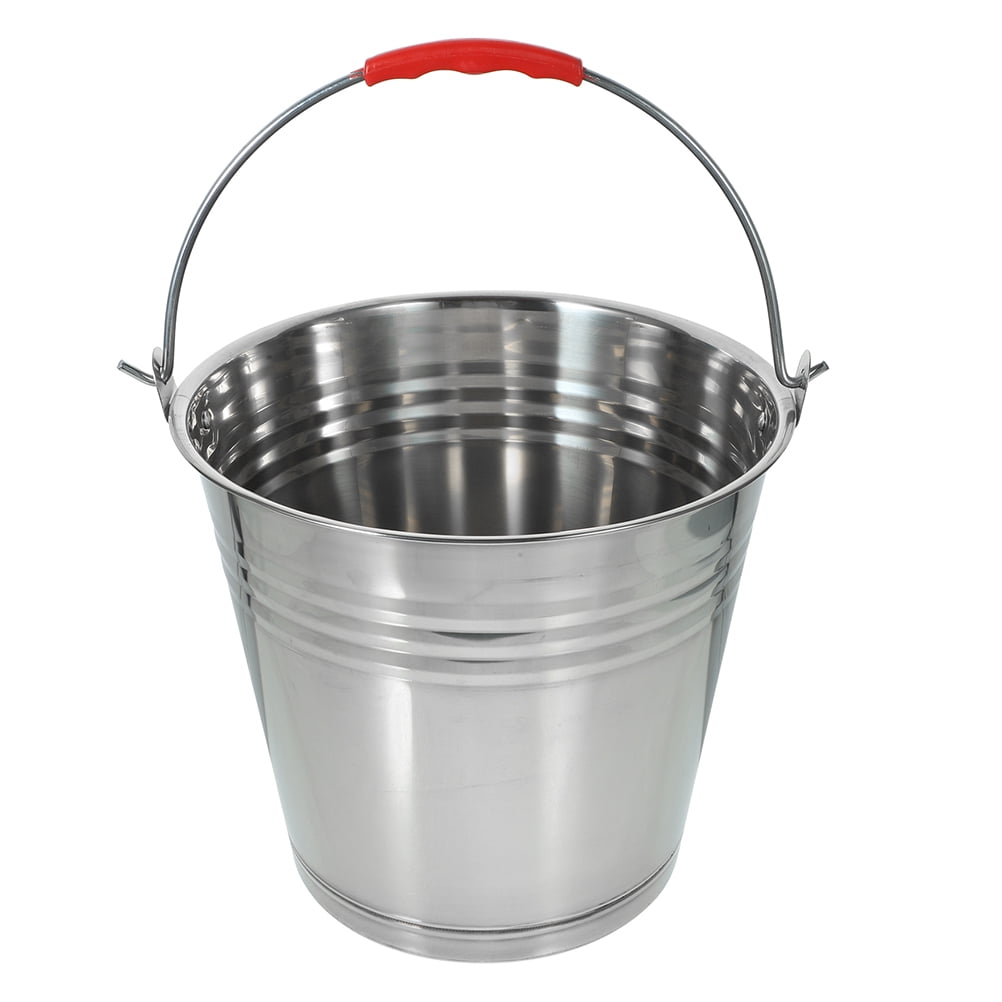 Himition Stainless Steel Bucket with Handle Portable Water Bucket ...
